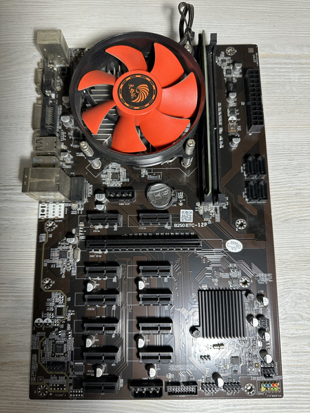 Материнская плата B250 (комплект) G3930, 4gb ram