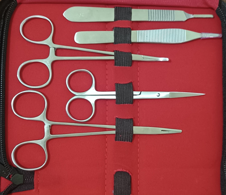 хирургическое набор, Jarrohlik boʻyicha Suture practical kit
