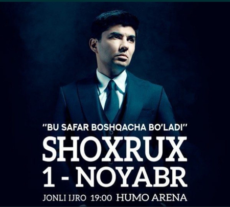 Shoxrux konsert bilet
