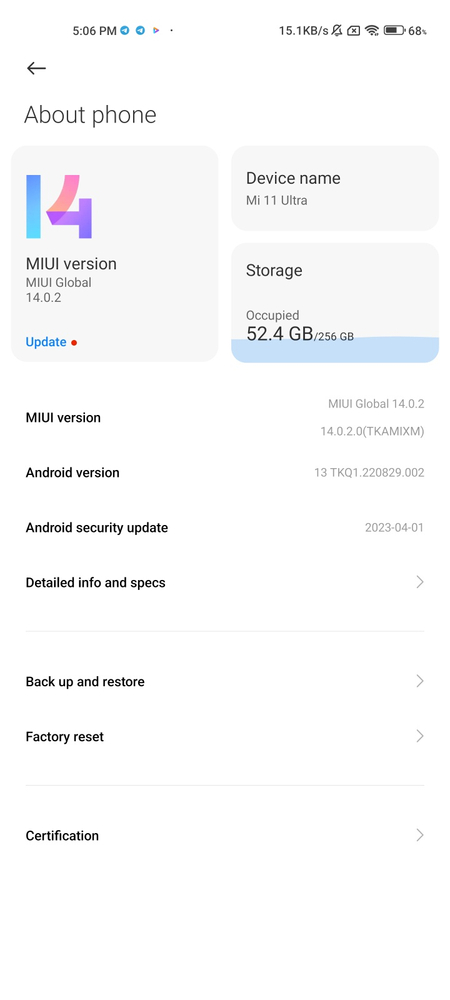 MI 11 ultra  ишлиди фақат антена чқмиди вайфайда ишлатса болади.