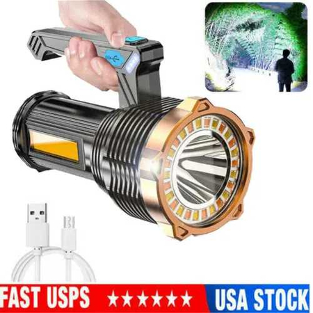 Светодиодный мощный фонарик, USB перезаряжаемый Uo.