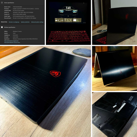 Core i7 MSI Gaming Laptop/Noutbuk/ Geymerlar va Grafik Dizaynerlarga