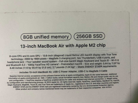 Macbook Air M2 2022