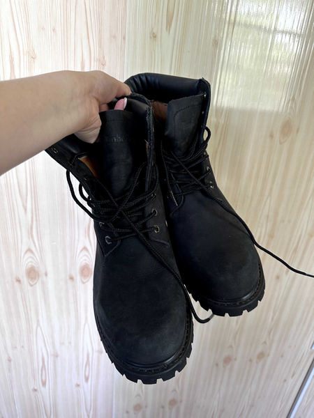 Timberland Мужские черные ботинки (оригинал) куплены в Корее 44 размер