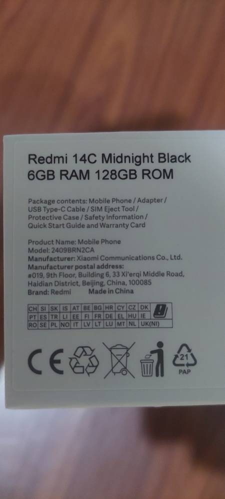 Недорого! Новый Redmi 14C 6/128GB за 110 у.е!