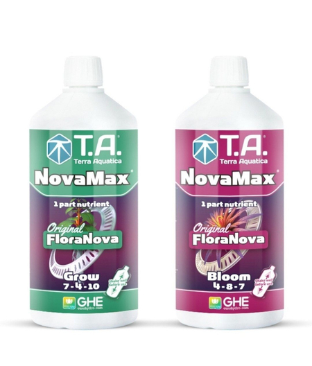 Комплект удобрений (GHE) (NovaMax Grow + NovaMax Bloom) 2шт по 500 мл.