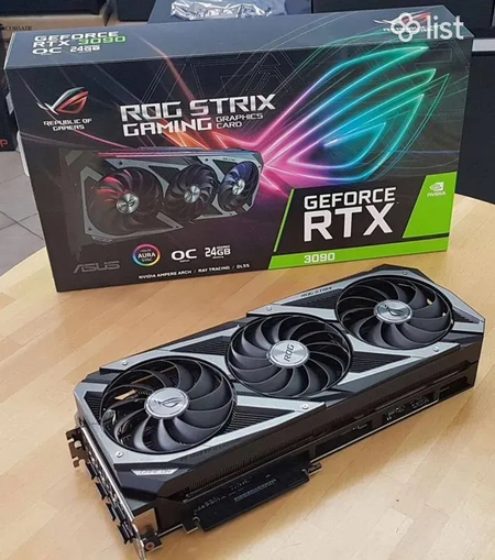 Видео карта Asus ROG Strix RTX 3090 OC 24GB Full