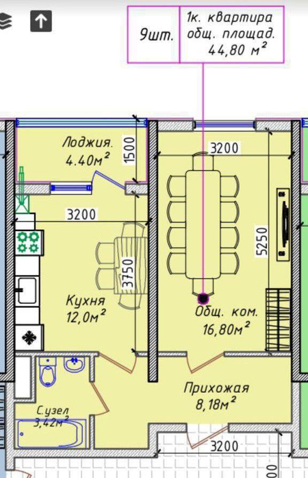 Каробка нурхаёт резиденц.50 квадрат.33.000$