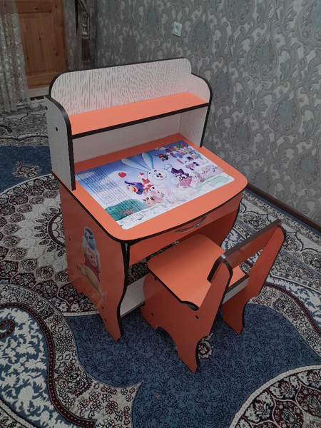 Детский стол стул (дарс тайёрлаш учун)