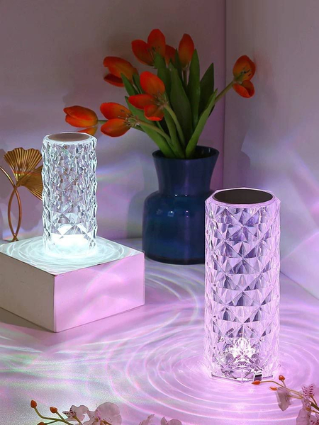Креативная хрустальная настольная лампа, USB-перезарядка.