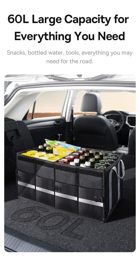 BASEUS OrganizeFun Series Car Storage Box 60L Cluster Black