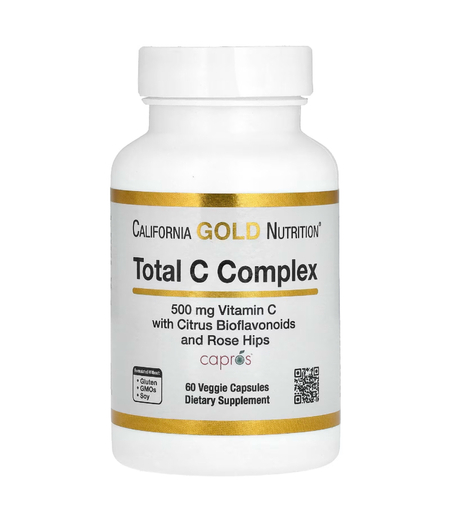 Total C complex 500 mg Vitamin C with Citrus Bioflavonoids 60 veg caps