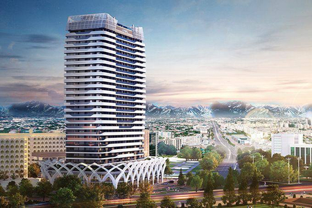 Продается 1комнатная коробка в ЖК «NRG U-Tower»с видом на Олий Мажлис