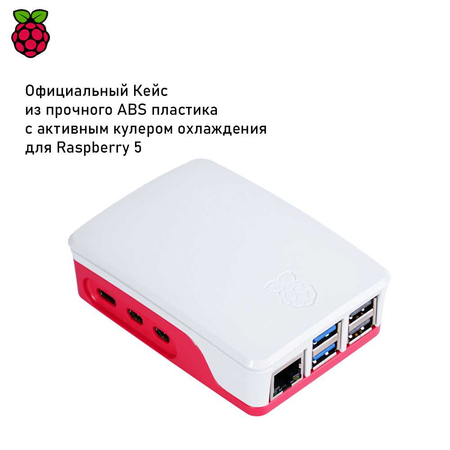 Самый лучший комплект Raspberry Pi 5_4 GB - Plastic Case Kit