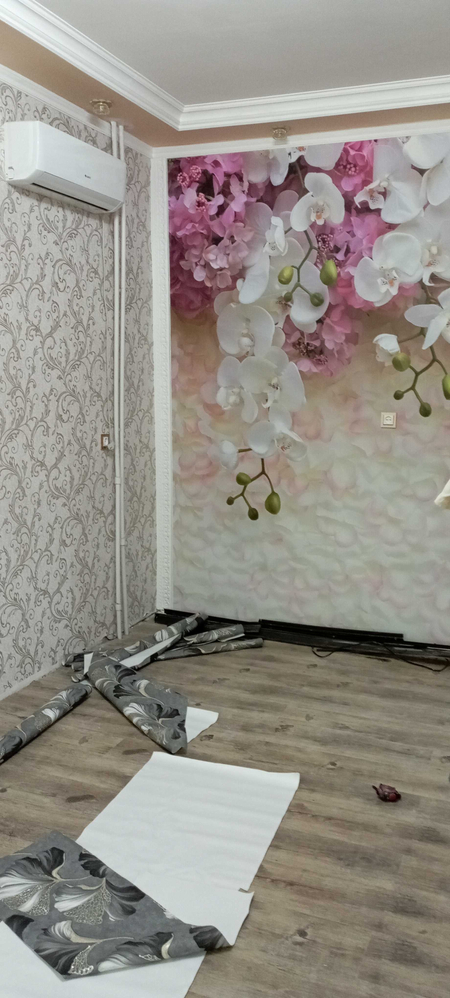 Малярные работы. Поклейка обоев.
