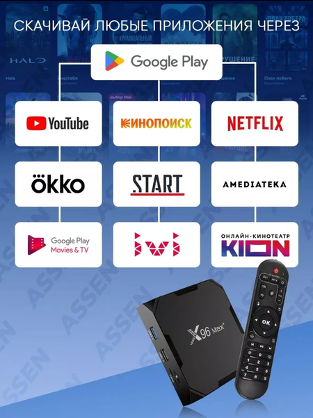 ‼️Смарт приставка Х96мах+ android.Прощитый+доставка.яш