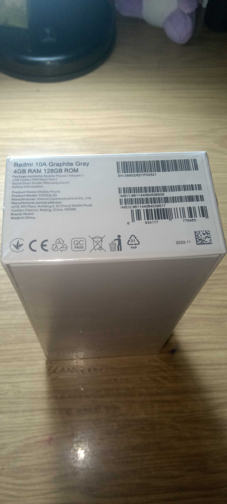 Redmi 10A Graphite Gray 4GB RAM 128GB ROM