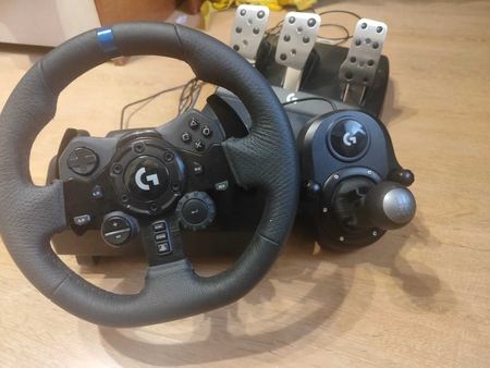Logitech G923 Игровой руль, педаль и коробка передачи для PS4, PS5, ПК