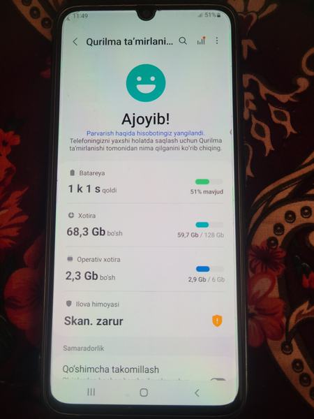 Samsung A90 5G , Holati yaxshi