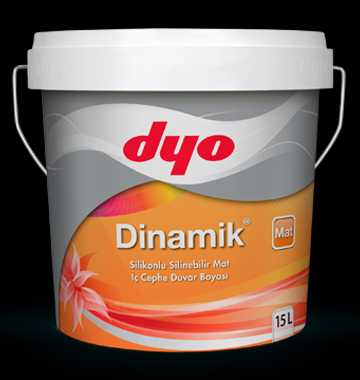 Матовая моющаяся интерьерная краска DYO DINAMIK для внутренних работ