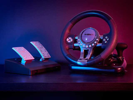 Игровой руль с поддержкой Windows / PS-3/4 / XB1
