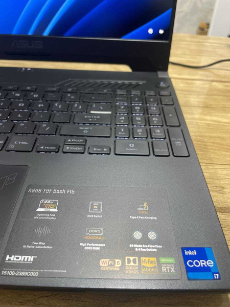 ASUS TUF FX517Z  /  Intel Core i7-12650H