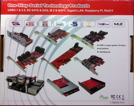 PCI RAID controller for RAID 0/1/10