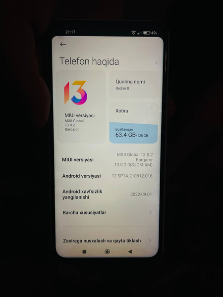 Xiaomi Redmi note 9