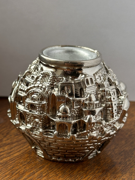 Серебрянный подсвечник, иерусалим 925 проба