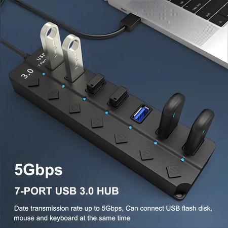 Usb hub разветвитель 7 портов!!! Usb 3.0