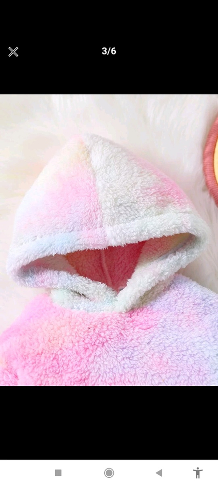 Толстовка Baby Tie Dye Teddy с капюшоном
