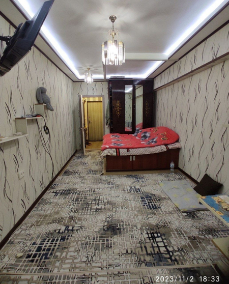 Ялангач Буз-2 кафе Самарканд. 1/1/4 бывшее общежитие. 20м². Газ,ванная