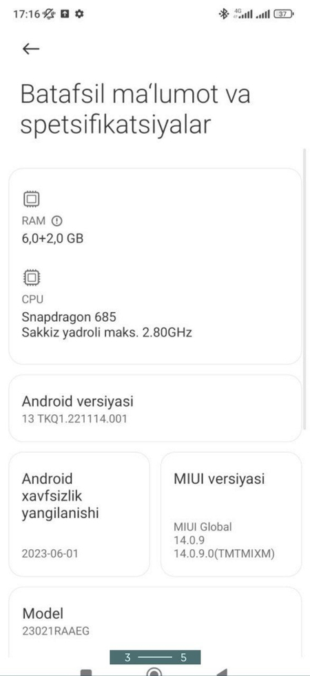 Xiomi redmi not 12