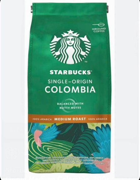 Starbucks Кофе молотый Single-
Origin Medium Colombia, 200г