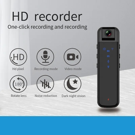 Нагрудная боди камера CS05, мини карманный камера 2mp FullHD, Bodycam