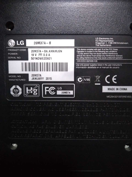 Monitor LG 20M37A