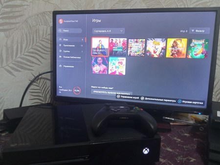 xbox one 500gb +top oyinlar (pes21 gta5 Mk11 ufc4 Fifa23)