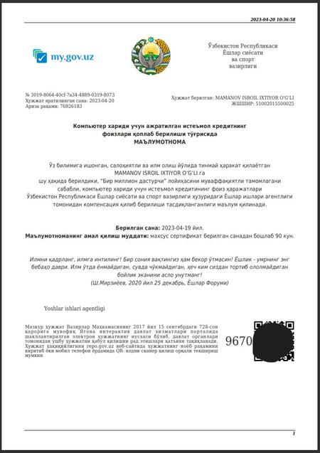 Online Davlat Xizmatlari 24/7