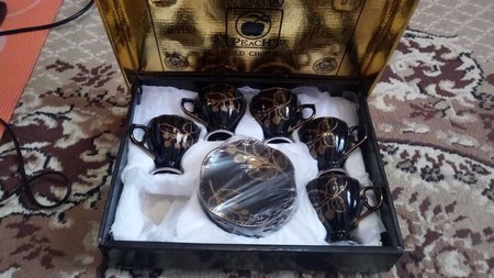 Шикарный Кофейный сервиз в подарочной коробке. Новый