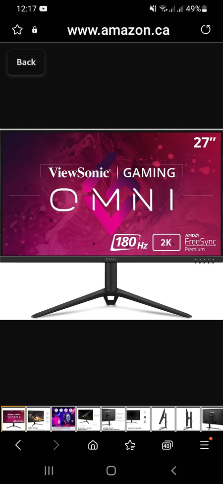 (New  Game monitor) VESONIC VX2728J-2K