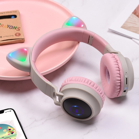 Беспроводные Наушники “W27 Cat ear” кошачьими ушками
