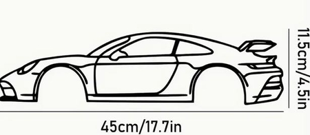1 шт, металлические машины на стену: формула 1, порш 911, ламба, форд