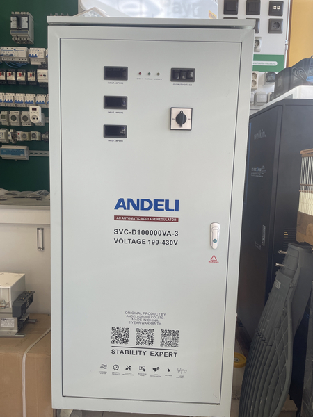 Стабилизаторы напряжения ANDELI/STABILIZATOR SVC-D100K-380V(110-250)