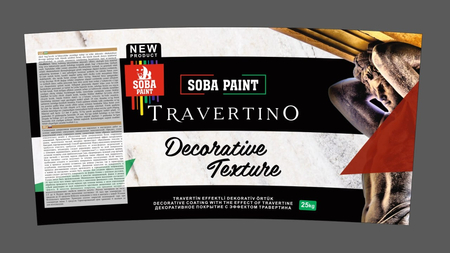 Soba Paint - травертин , водоэмульсии (белые и цветные) , лакокраски.
