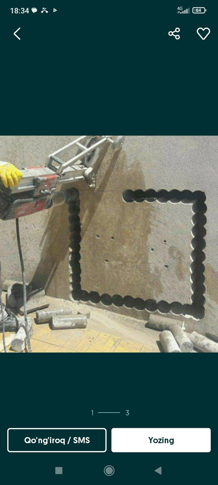 Beton buzish teshik teshish beton kesish Arzon va sifatli