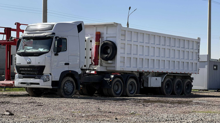 Янги HOWO A7 тягач + Полуприцеп 80тонна сотилади. MAN/DAF/VOLVO/KAMAZ