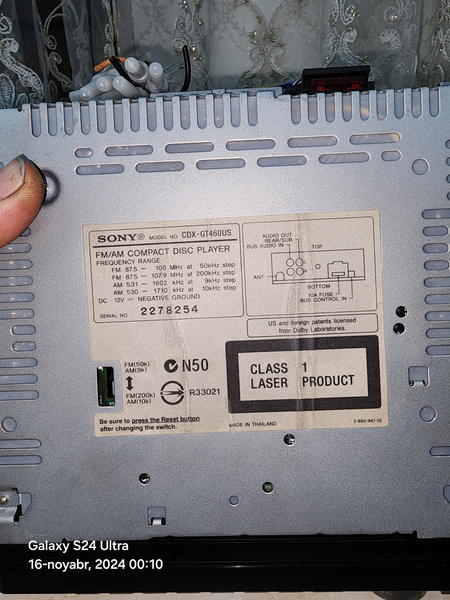 Sony  CDX-GT460US
