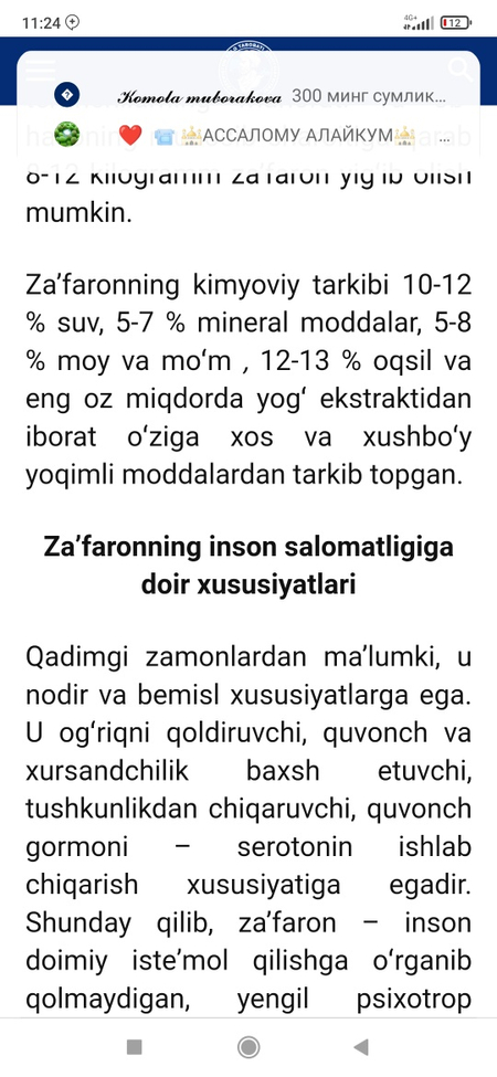 Shafran xaqiqiy  100%