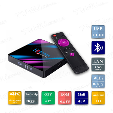 4K Android интернет Смарт приставка на телевизор