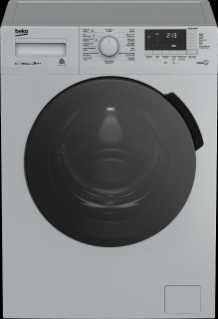 Стиральная машина BEKO.WSRE6512PRS.Цвет-серебристый.Объём-6 кг.